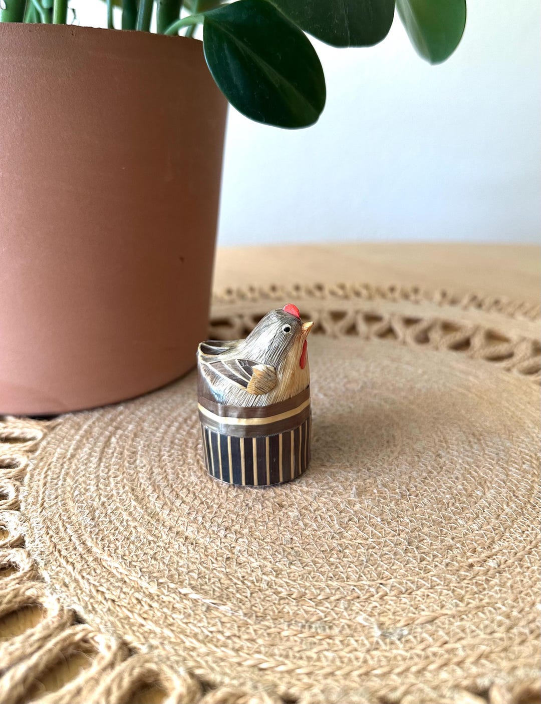 Wood Chicken Trinket Box Tiny Hen Jar Miniature Bird Box - Etsy