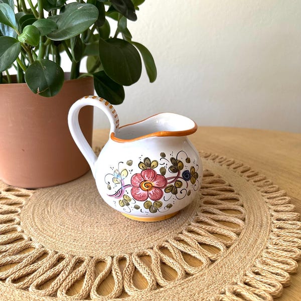Hand Painted Pitcher - Etsy