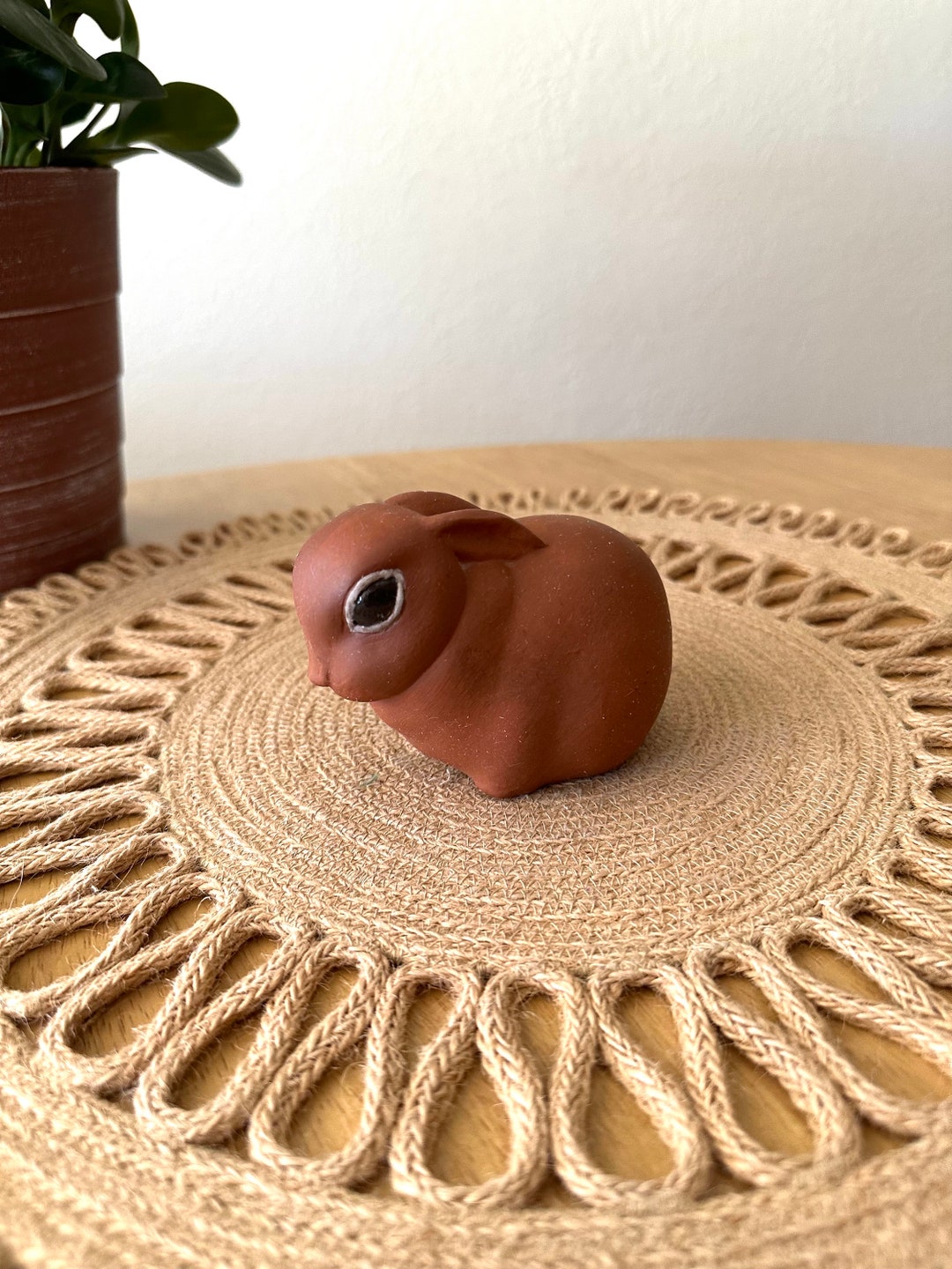 Rabbit Statue Ceramic Bunny Sculpture Chester Nicodemus Pottery Rabbit ...