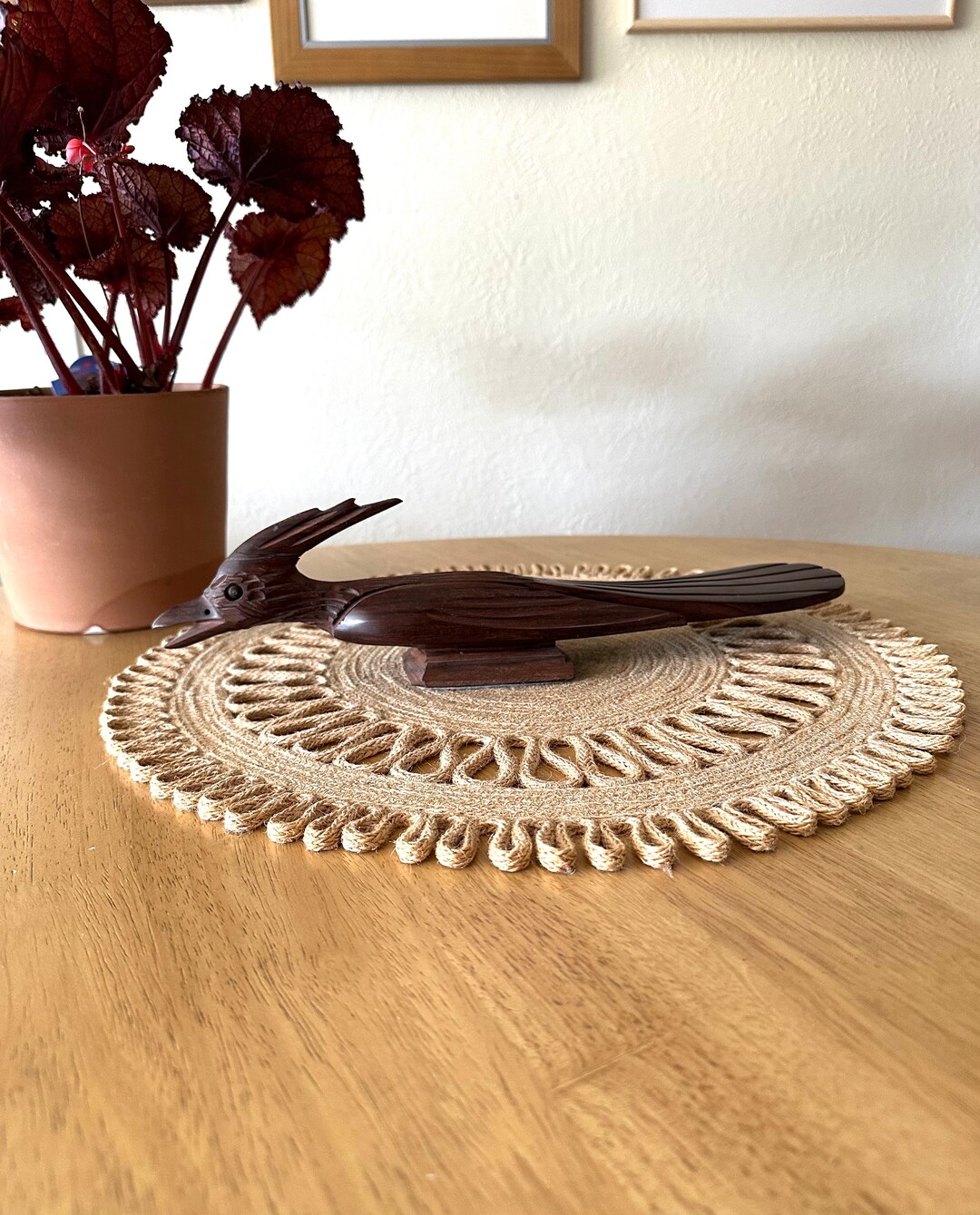 Wood Roadrunner Statue Wooden Roadrunner Sculpture Wood Desert Bird Art ...