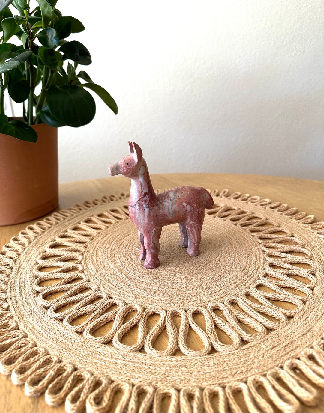 Llama Statue Stone Llama Sculpture Soapstone Llama Figure Boho Home ...