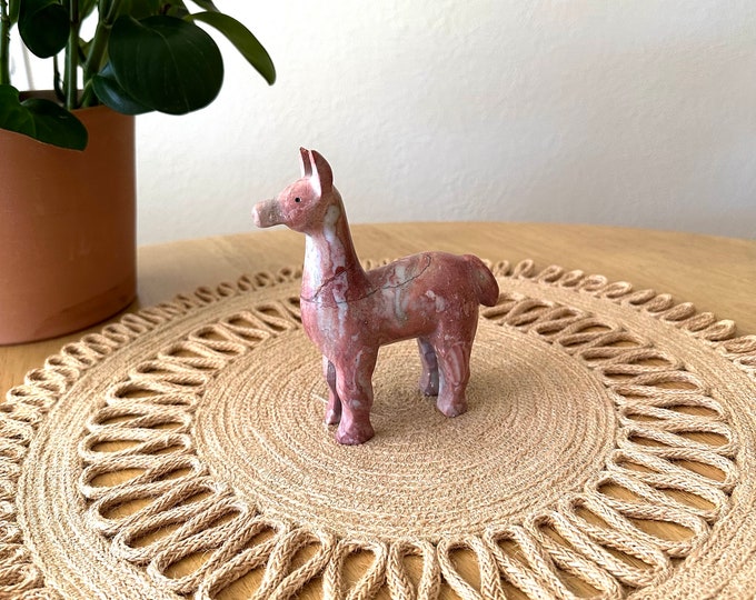 Llama Statue Stone Llama Sculpture Soapstone Llama Figure Boho Home ...