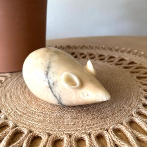 Stone Mouse Figure Marble Mouse Statue Stone Paperweight Bookshelf ...