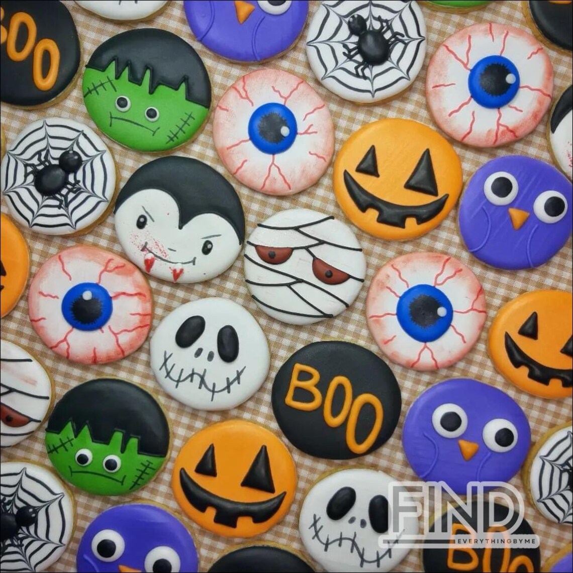 Halloween Sugar Cookies | Customized | Trick or Treat | Round - Etsy