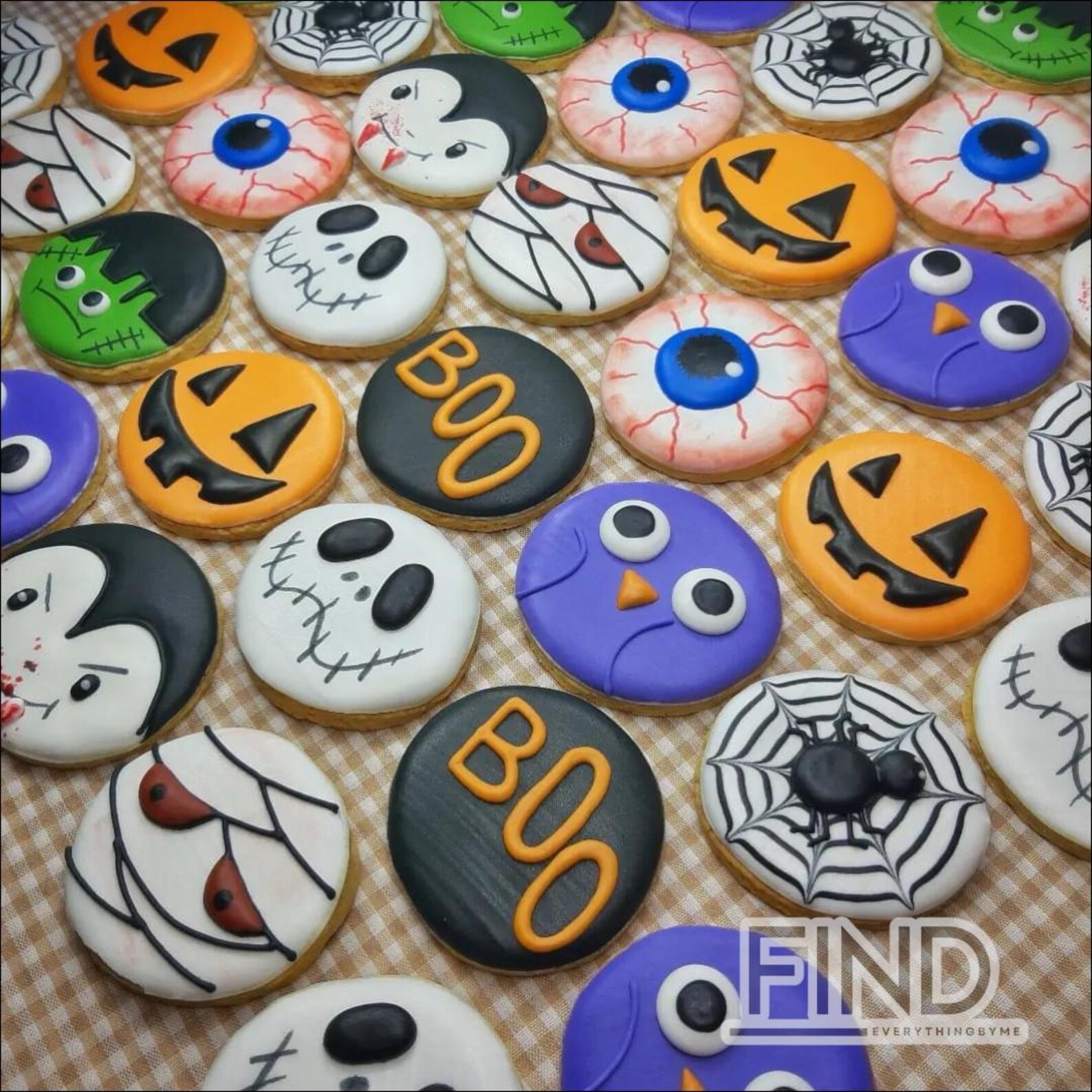 Halloween Sugar Cookies | Customized | Trick or Treat | Round - Etsy