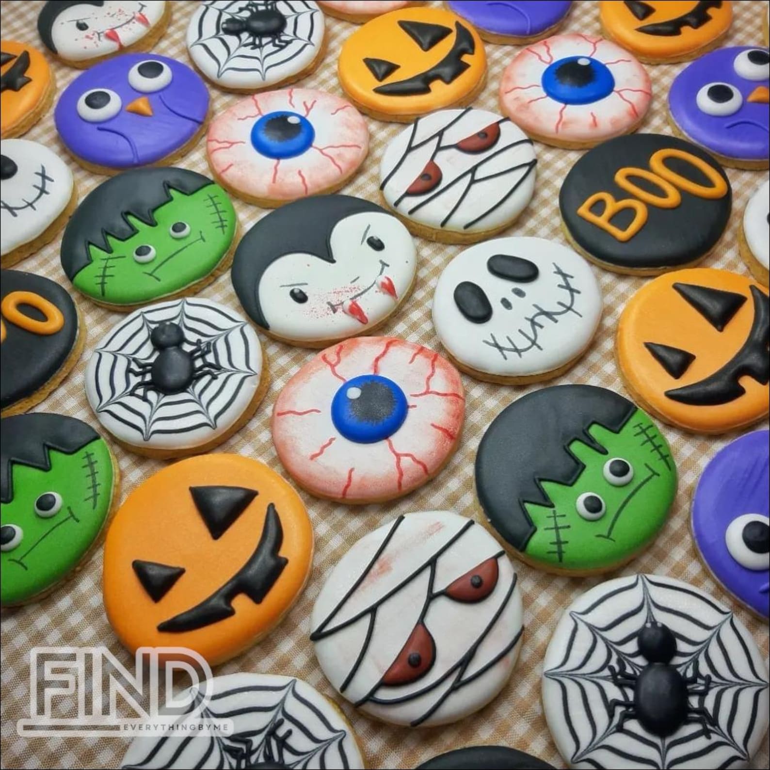 Halloween Sugar Cookies | Customized | Trick or Treat | Round - Etsy