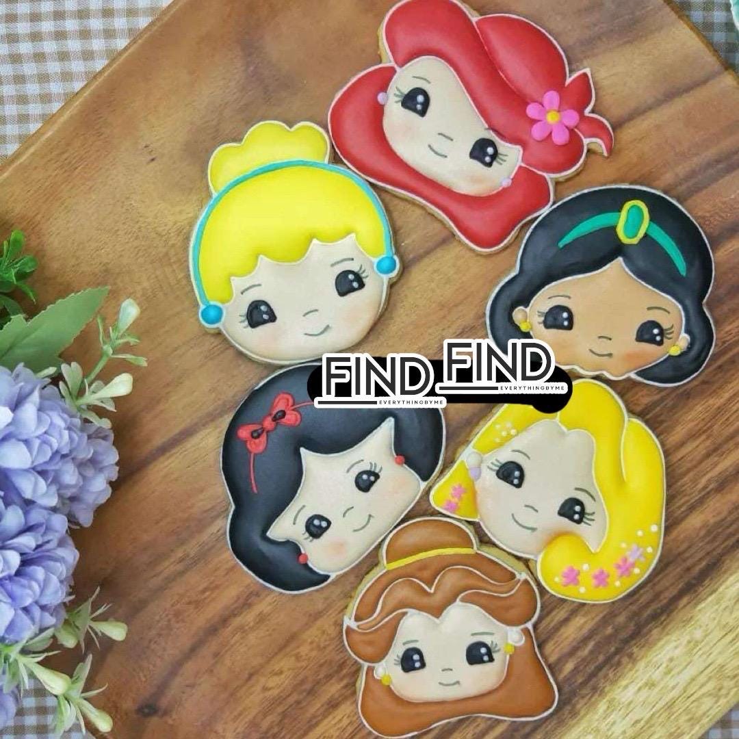 Princess Sugar Cookies | Customized | Princess Characters | Theme Party ...