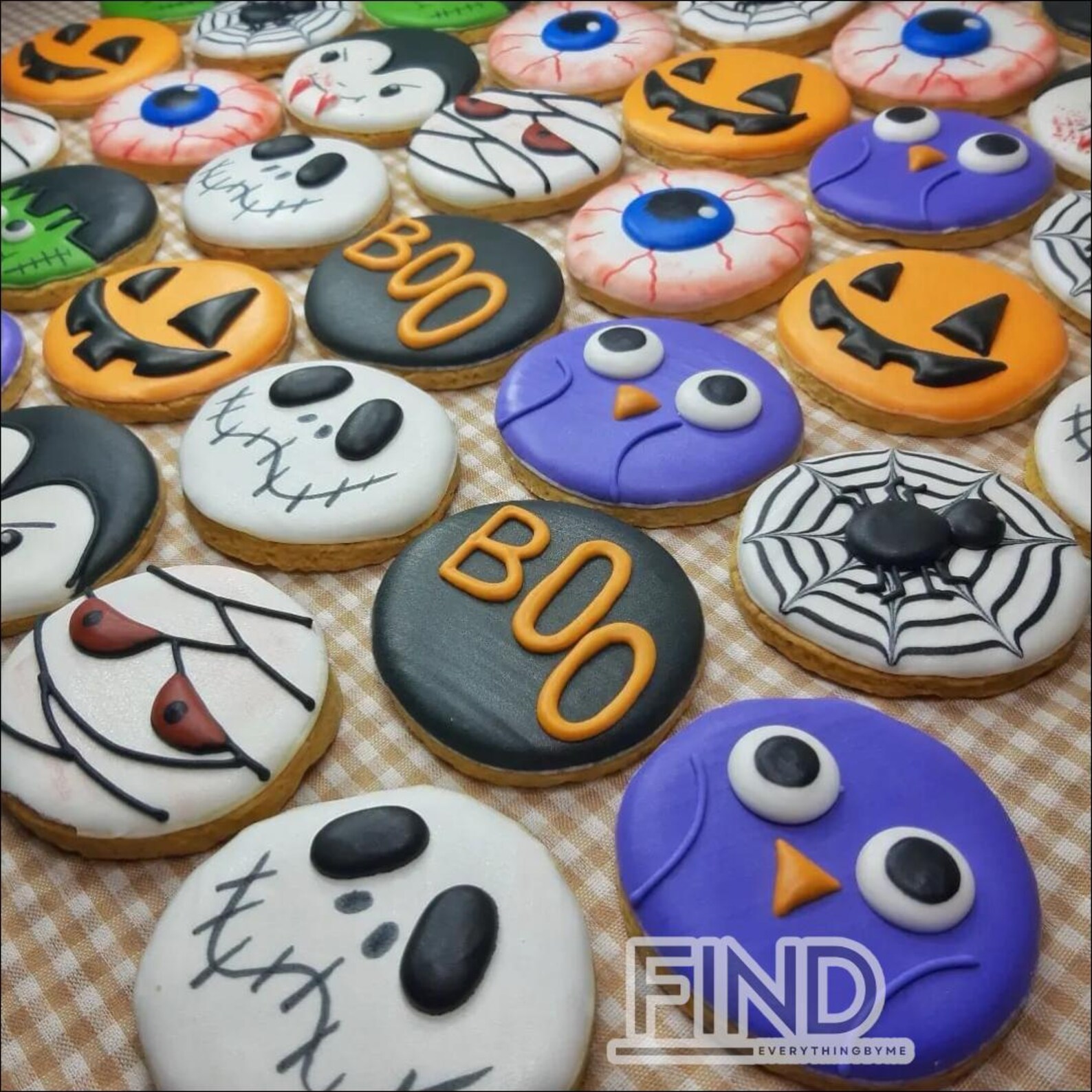 Halloween Sugar Cookies | Customized | Trick or Treat | Round - Etsy
