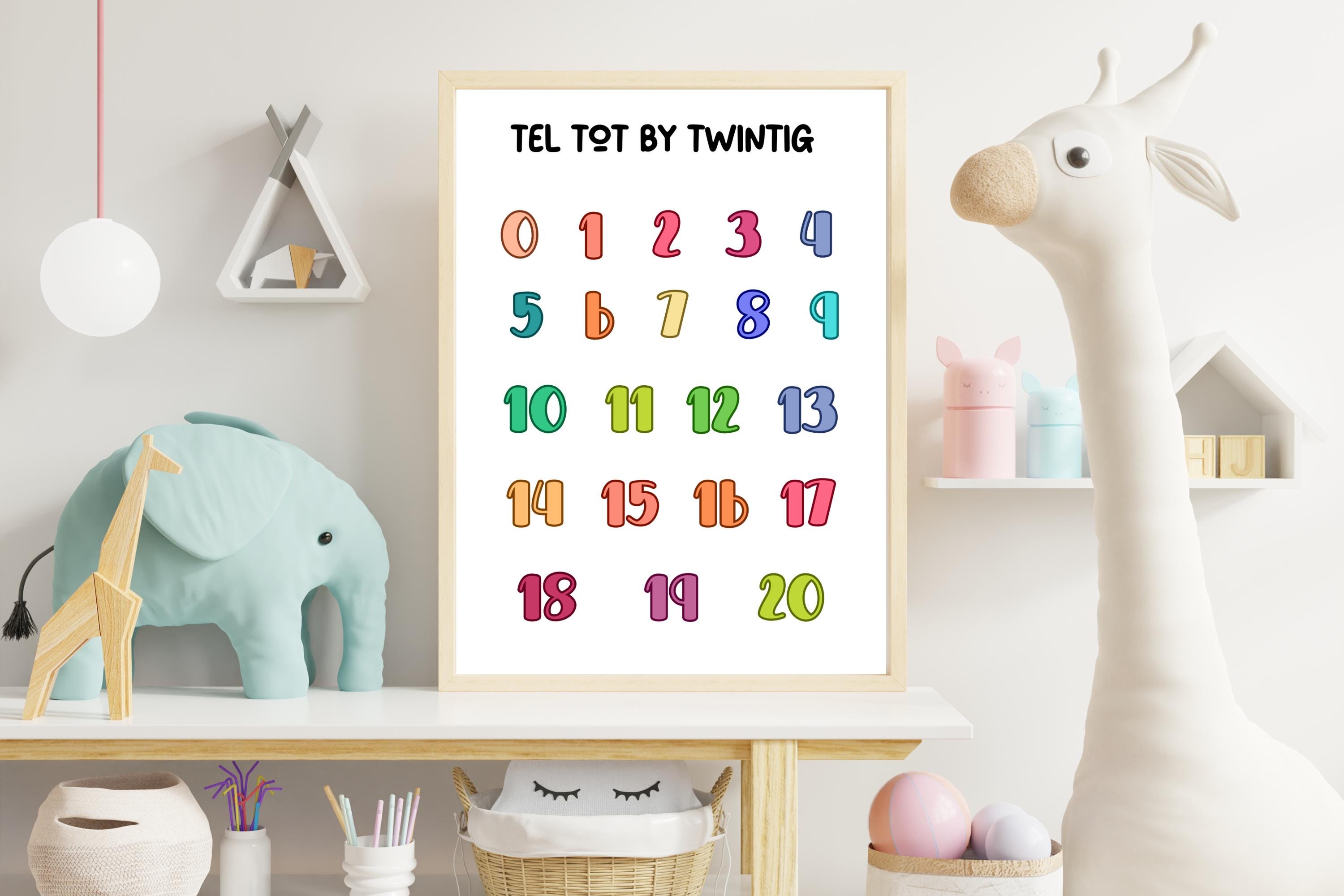 Afrikaans Educational Posters Shapes, Numbers, and Colors for Kids ...