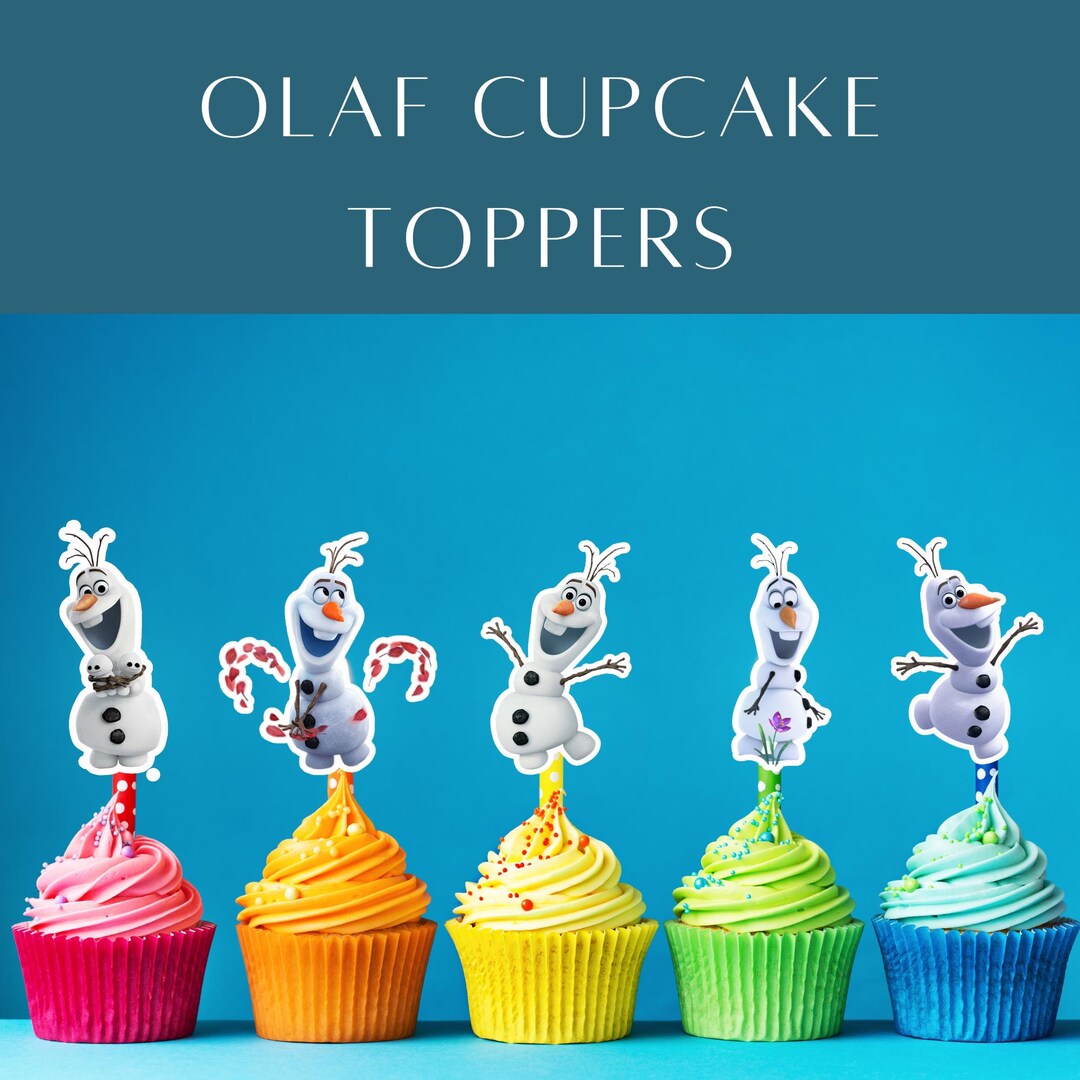 Printable Olaf Cupcake Toppers | Frozen Birthday Decor | Digital ...