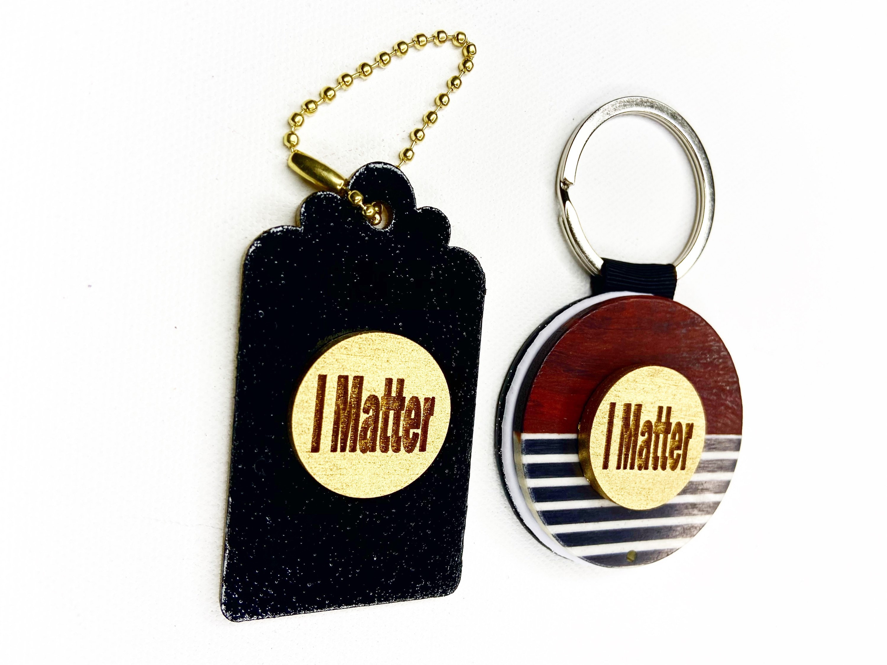 I Matter Keychain & I Matter Tag Set Positive Affirmation | Etsy