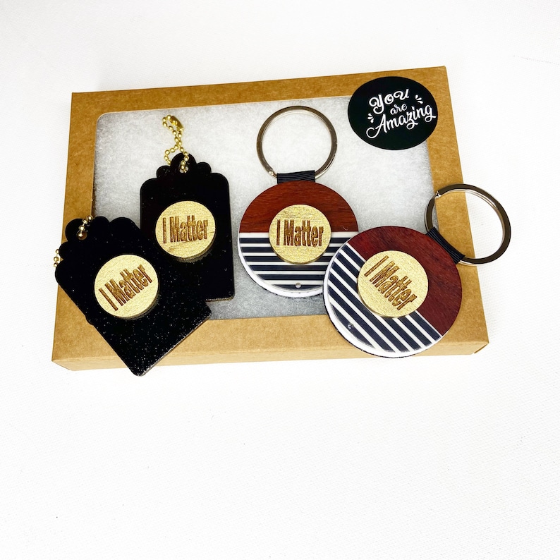 I Matter Keychain & I Matter Tag Set Positive Affirmation - Etsy
