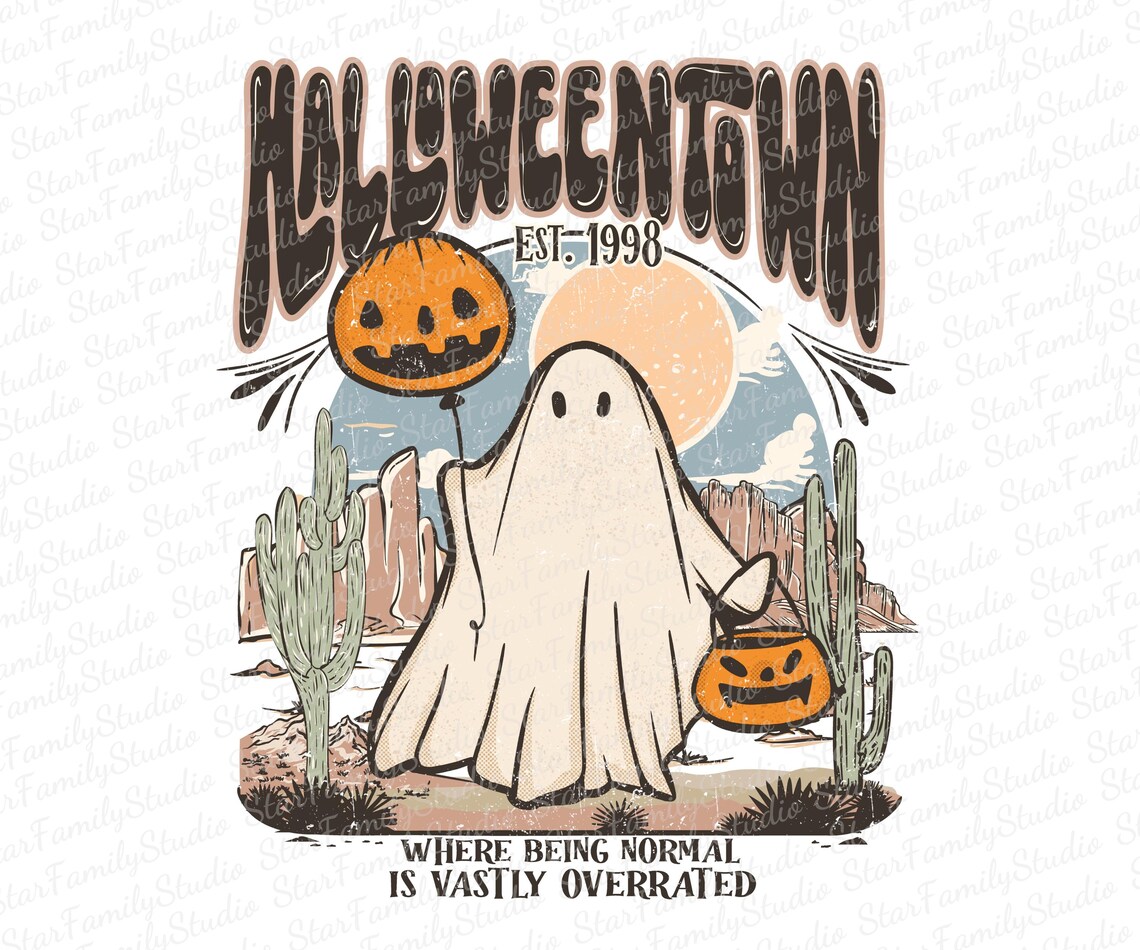 Retro Halloweentown Est 1998 Png, Halloween Pumpkin Png, Where Being ...