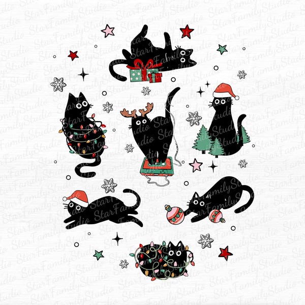 Meowy Christmas - Etsy