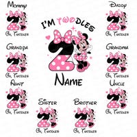 Minnie Mouse Numbers Clipart Png - Etsy