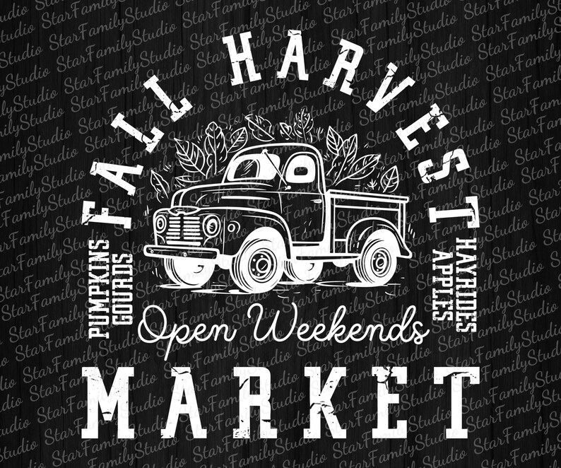 Fall Harvest Svg Png, Harvest Season Svg, Autumn Seasonal Svg, Vintage ...