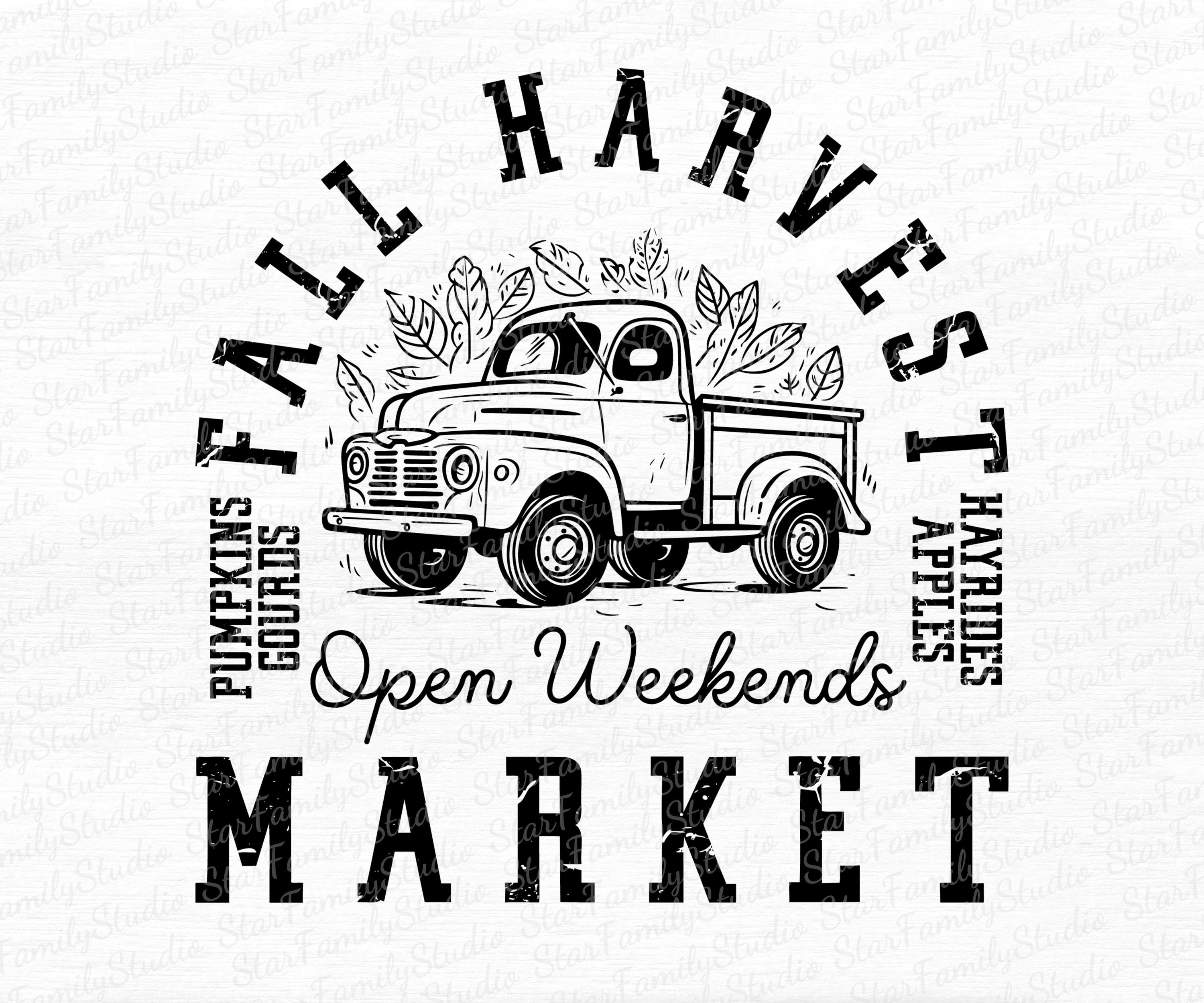 Fall Harvest Svg Png, Harvest Season Svg, Autumn Seasonal Svg, Vintage ...