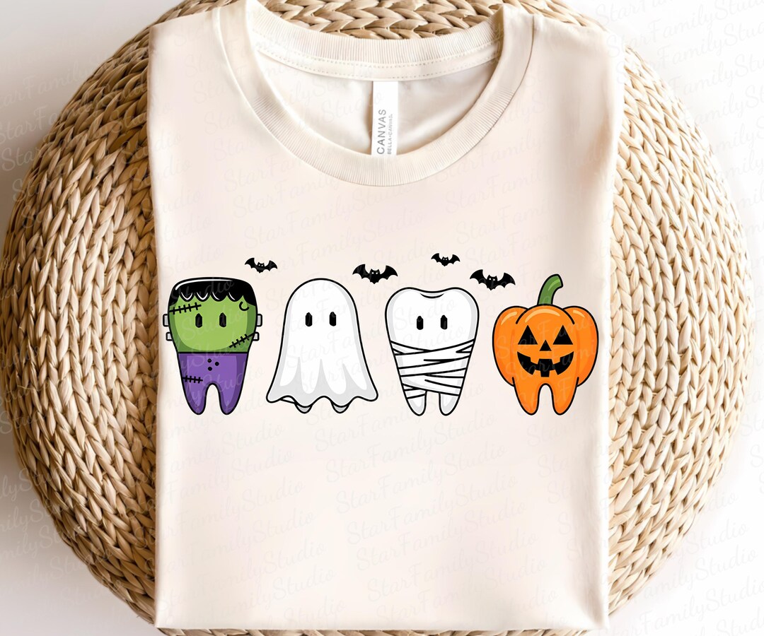 Dental Halloween Png, Halloween Teeth Png, Dental Squad Halloween Png ...