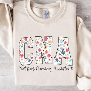 Floral CNA Nurse Png, Certified Nursing Assistant Png, CNA Nurse Gift ...