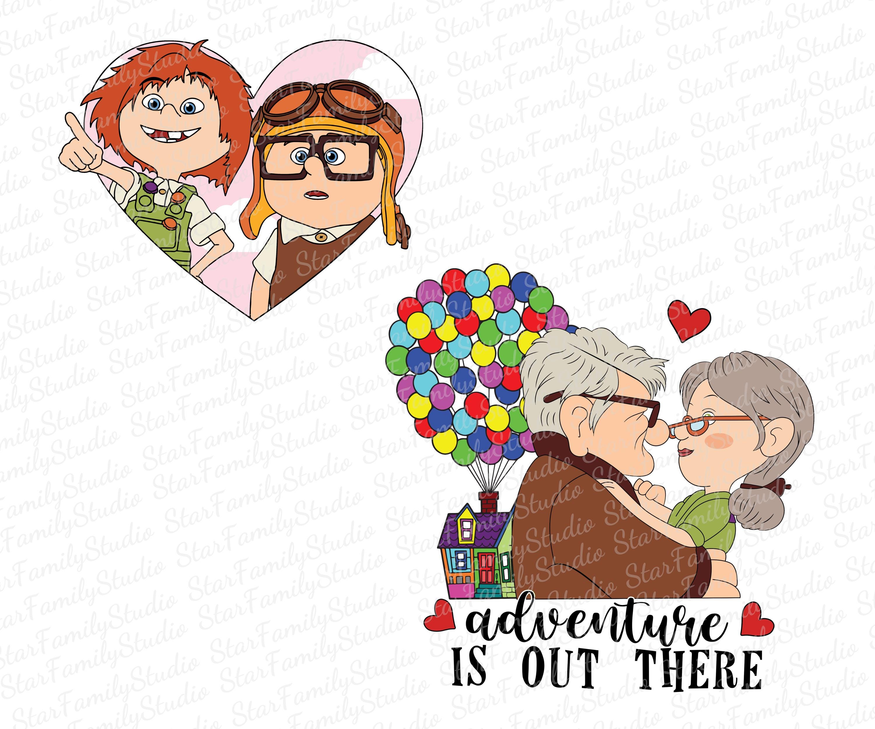 Ellie and Carl PNG Bundle, up Movie PNG, My Greatest Adventure Png ...