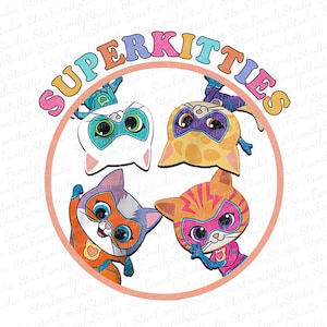 Super Kitties Png, Super Cat T-shirt Design, Kitties Png, Cute ...