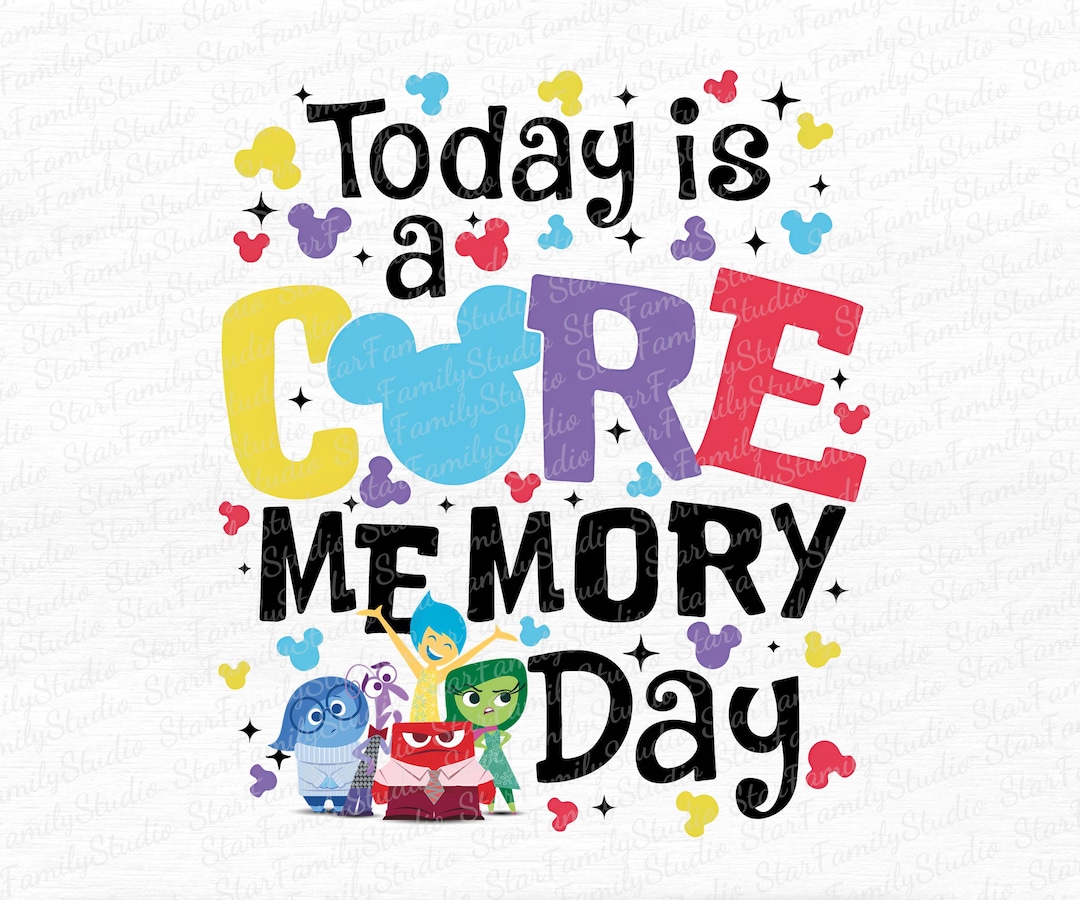 Today is a Core Memory Day Svg Png, Inside Out Svg Png, All the Feels ...