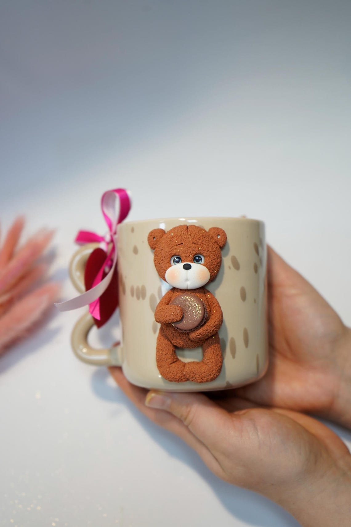 Handmade Teddy Bear Mug – A Warm Hug in a Cup, the Perfect Gift for ...