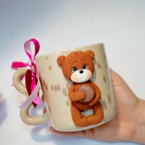 Handmade Teddy Bear Mug – A Warm Hug in a Cup, the Perfect Gift for ...