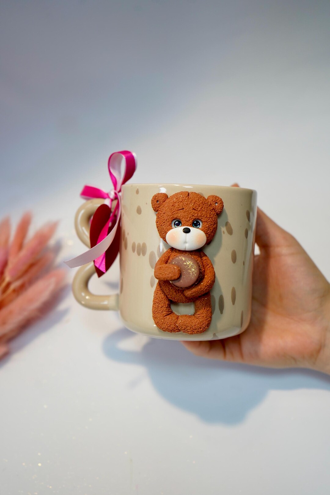 Handmade Teddy Bear Mug – A Warm Hug in a Cup, the Perfect Gift for ...
