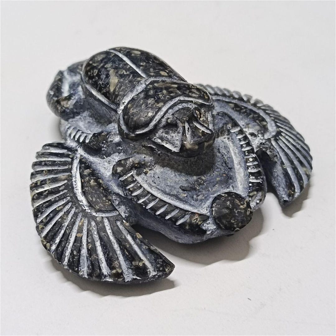 Carved Egyptian Scarab Stone—rare Vintage Piece in Ancient ...