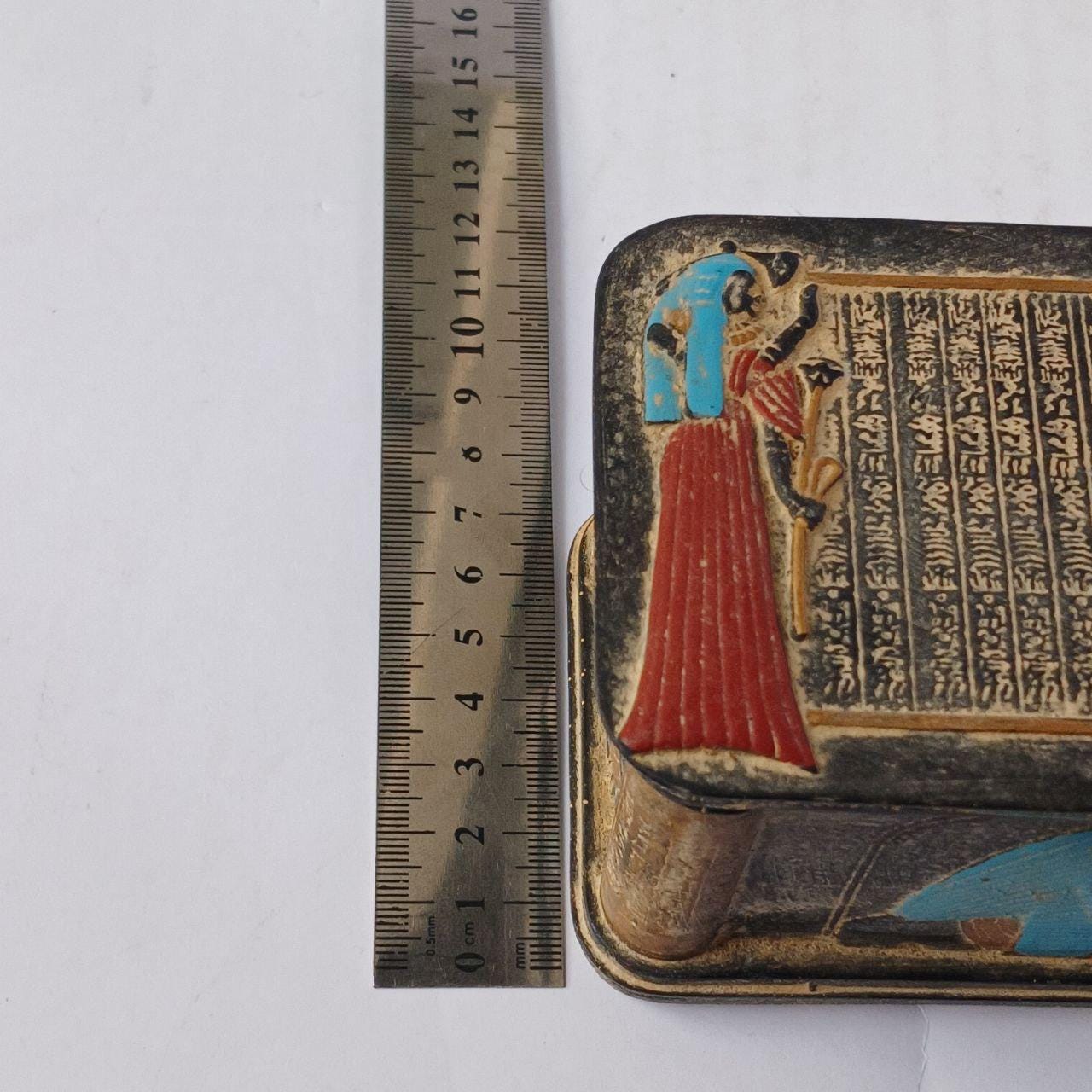 Handmade King Tutankhamun Box – Engraved & Hand-painted Egyptian Design ...