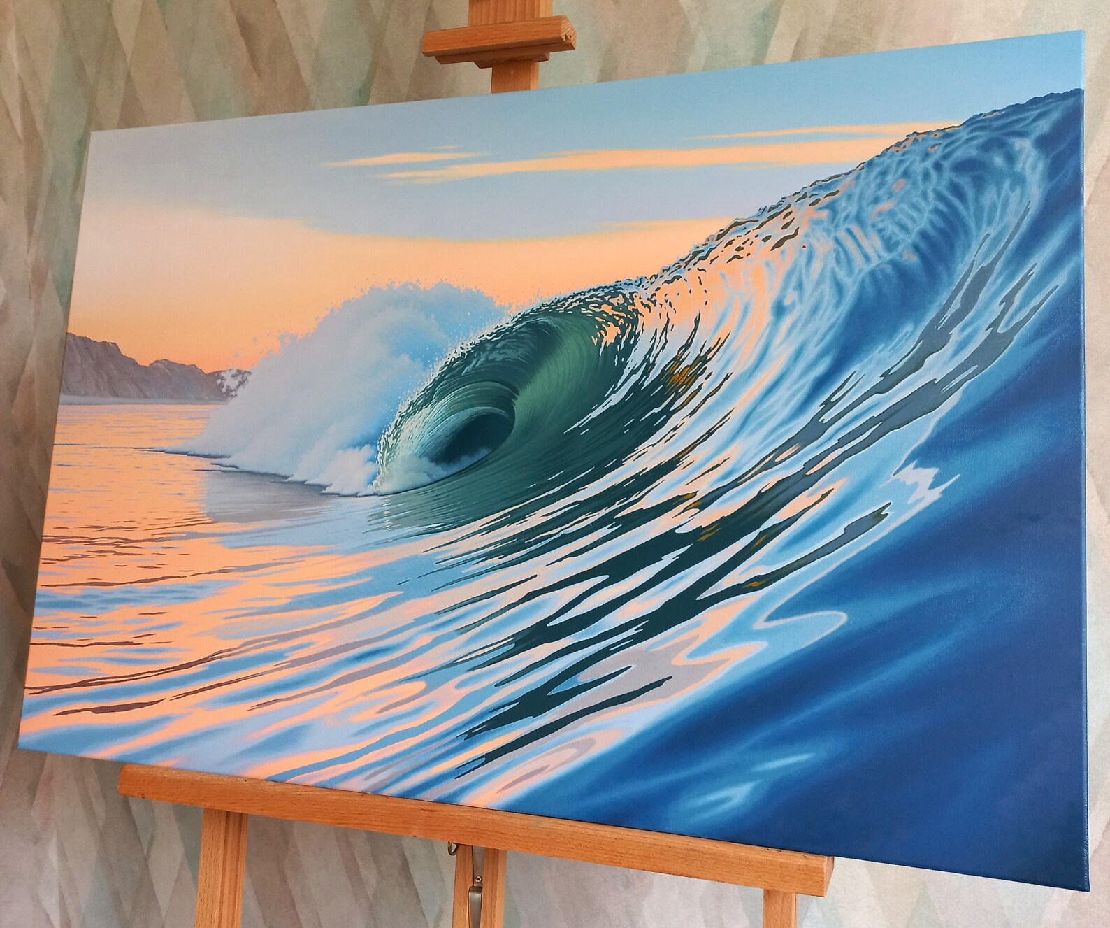 Big Wave Painting, Seascape Original Oil Painting, Ocean Artwork ...