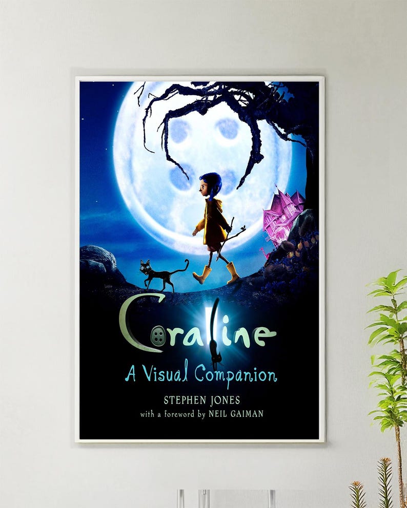 Coraline Movie Poster Minimalist Funny Art, Movie Collectibles, Digital ...