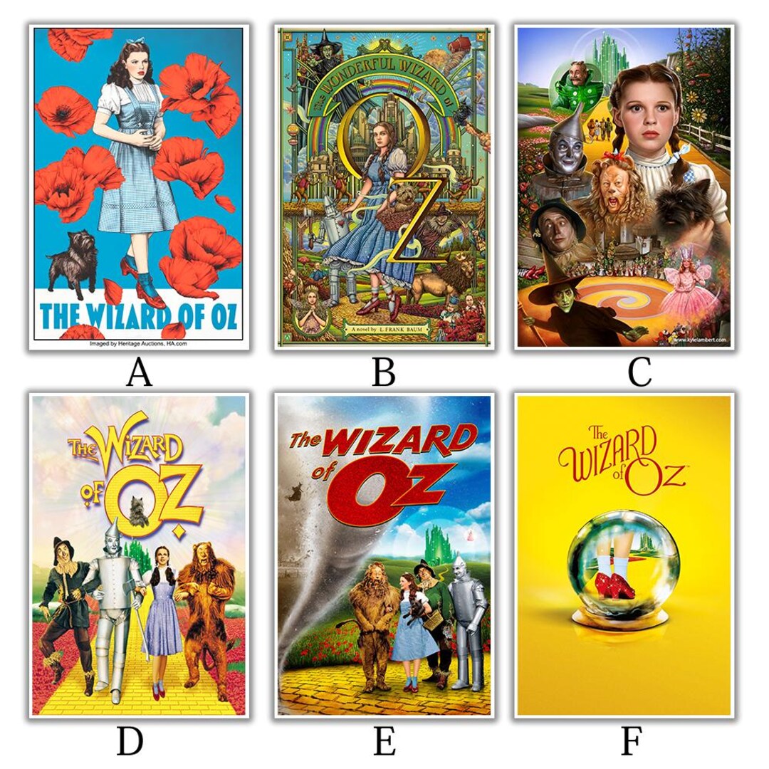 The Wizard of Oz Movie Poster， Minimalist Funny Art, Movie Collectibles ...