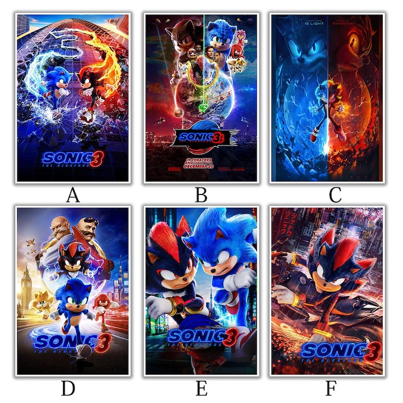 Sonic Movie 4 Poster - Etsy