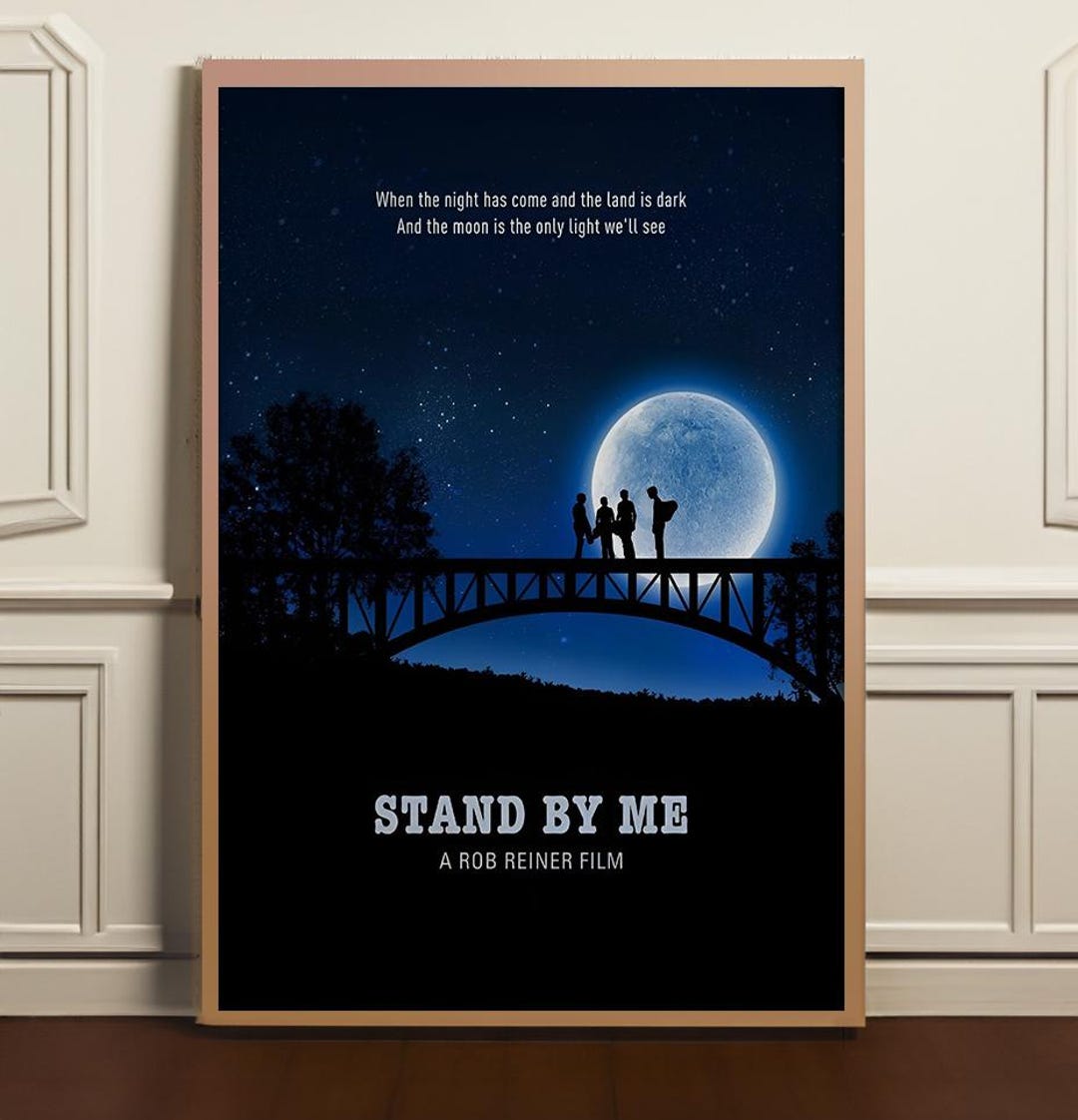 Stand by Me Movie Poster， Minimalist Funny Art, Movie Collectibles ...