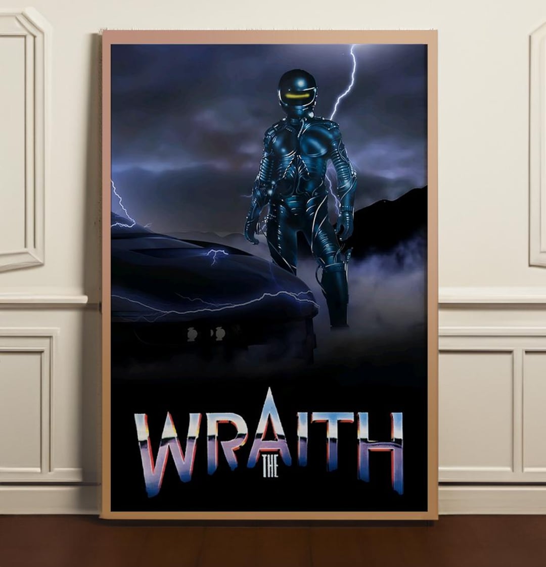 The Wraith Movie Poster,minimalist Funny Art, Movie Collectibles ...