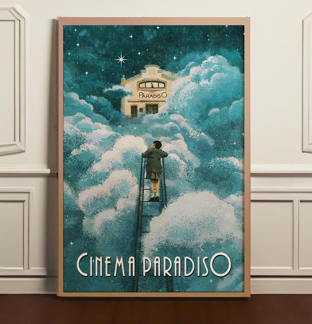 Cinema Paradiso Movie Poster， Minimalist Funny Art, Movie Collectibles ...