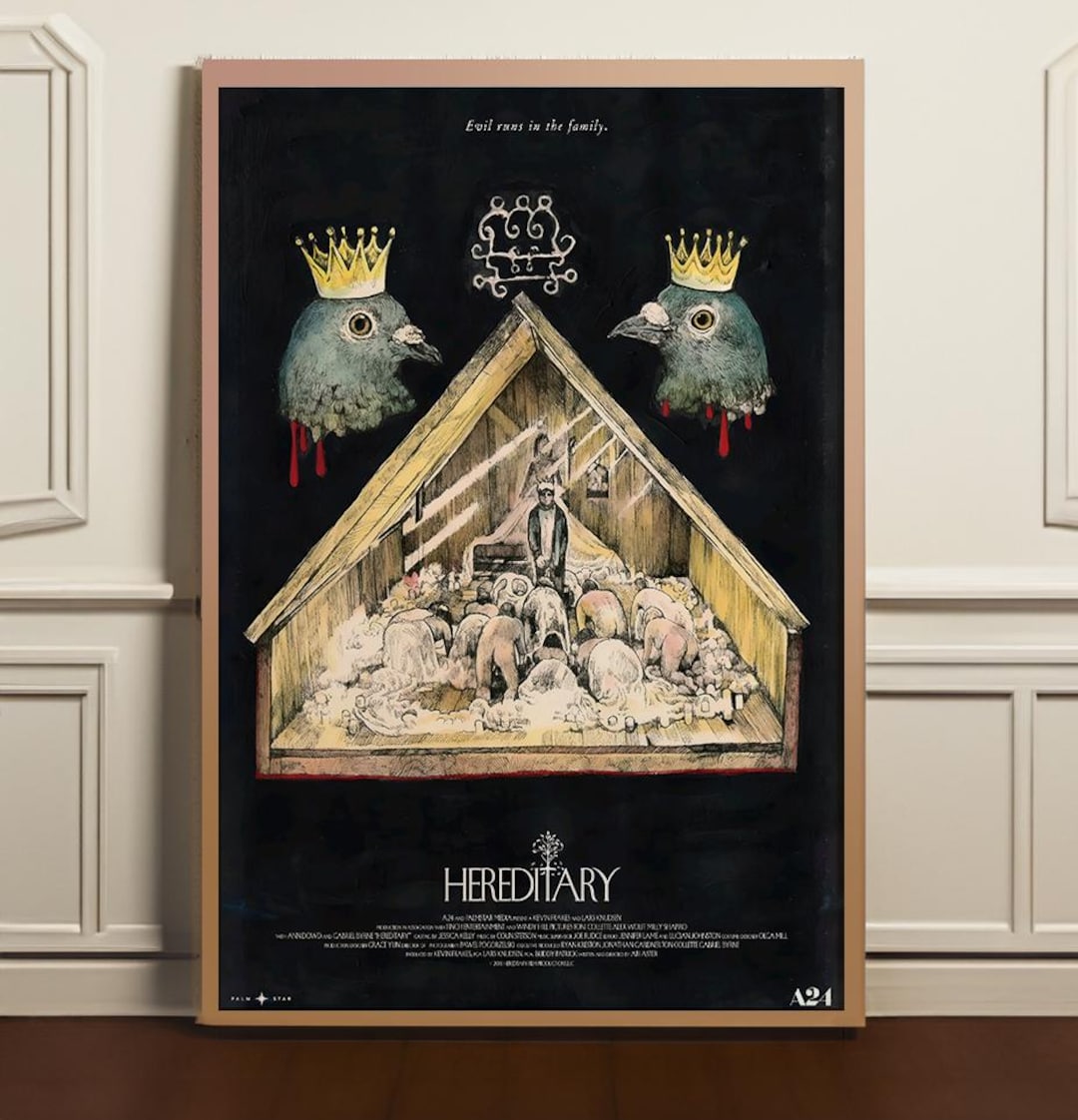 Hereditary Movie Poster，minimalist Funny Art, Movie Collectibles ...