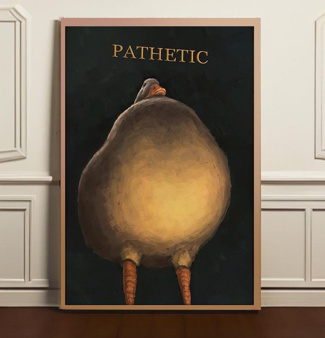 Pathetic Duck Poster，movie Poster,minimalist Funny Art, Movie ...