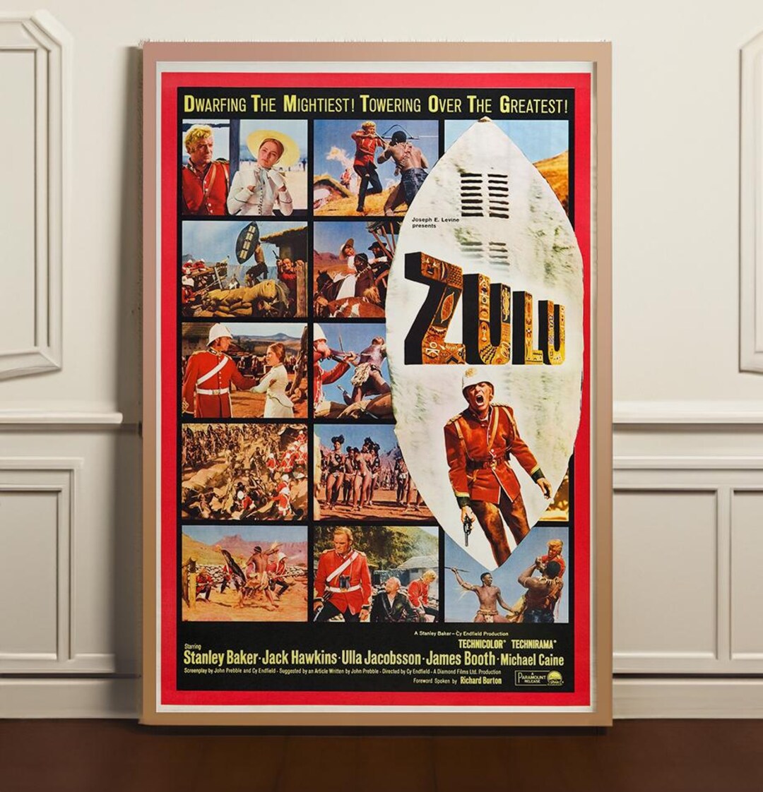 Zulu (1964) Movie Poster,minimalist Funny Art, Movie Collectibles ...