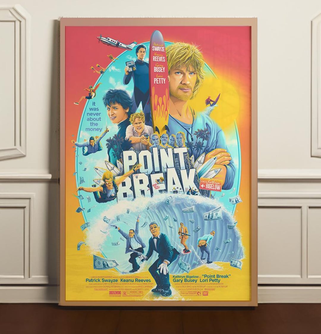 Point Break Movie Poster,minimalist Funny Art, Movie Collectibles ...