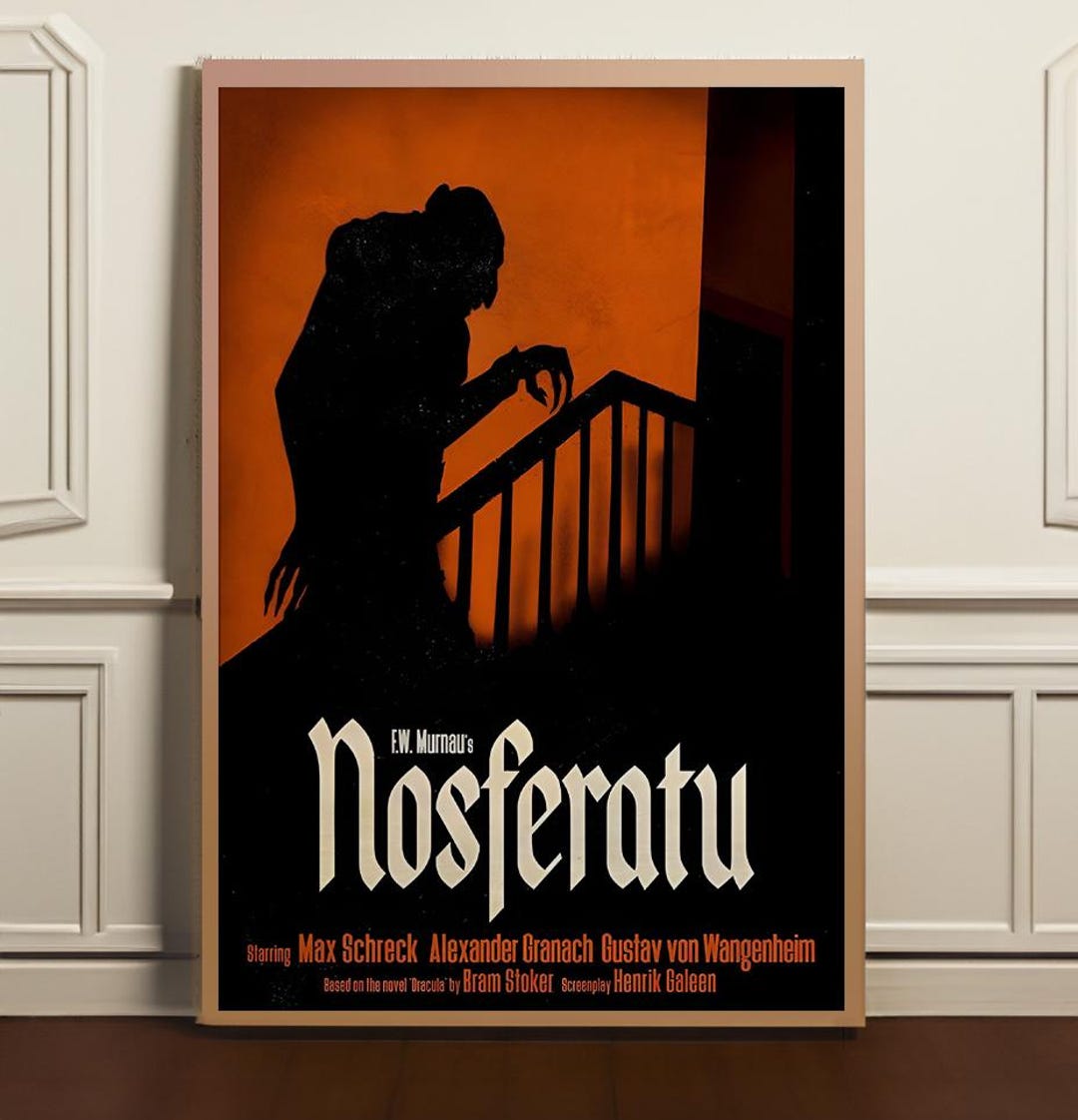 Nosferatu Movie Poster,minimalist Funny Art, Movie Collectibles ...