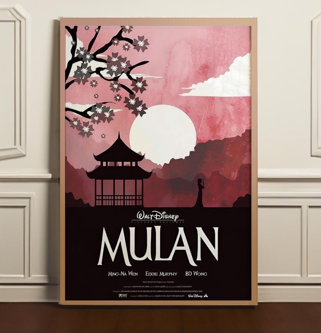 MULAN Posrer,movie Poster， Minimalist Funny Art, Movie Collectibles ...