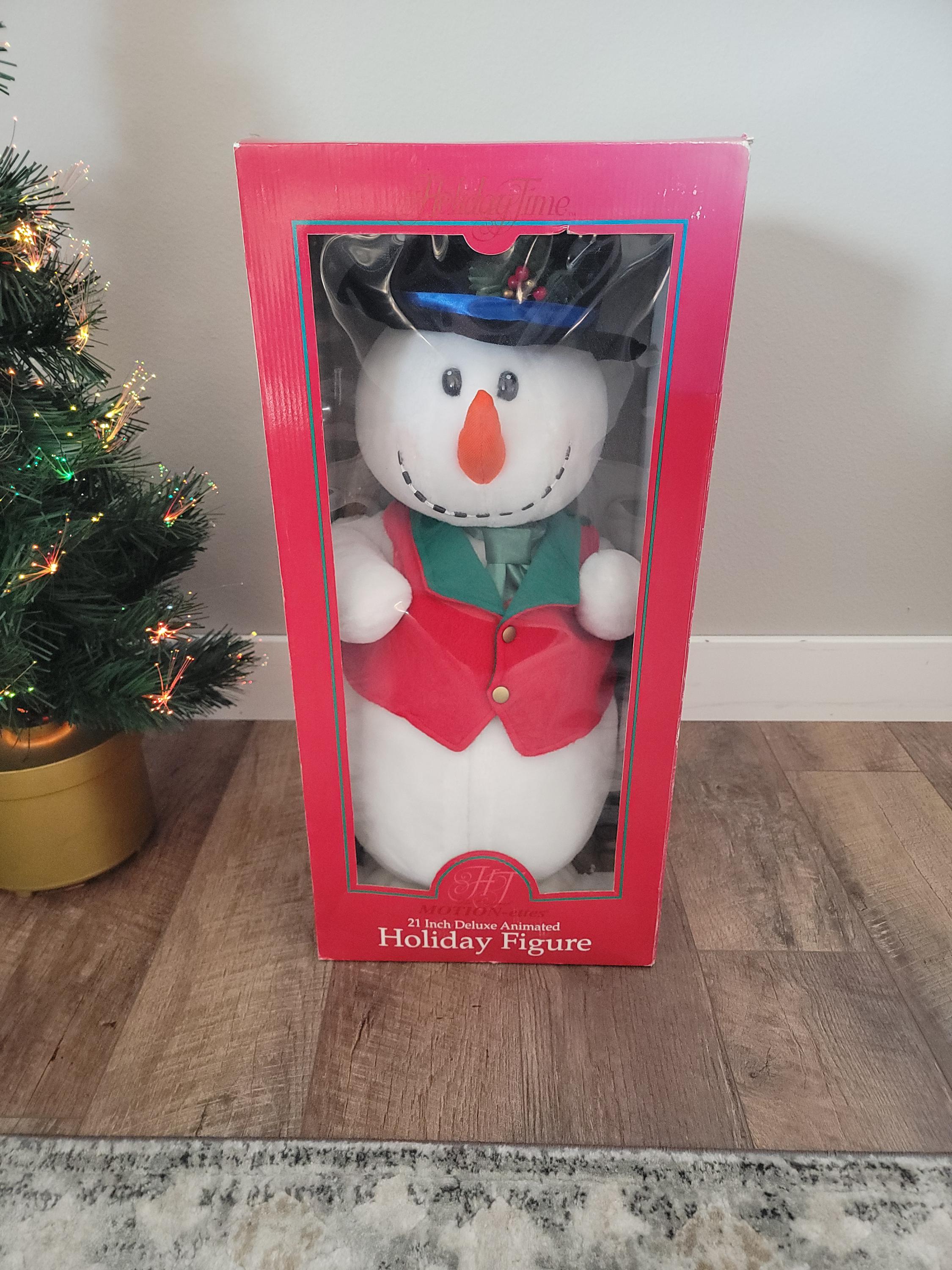 Vintage Telco Animated Christmas Snowman Motionette 24" Rare - Etsy
