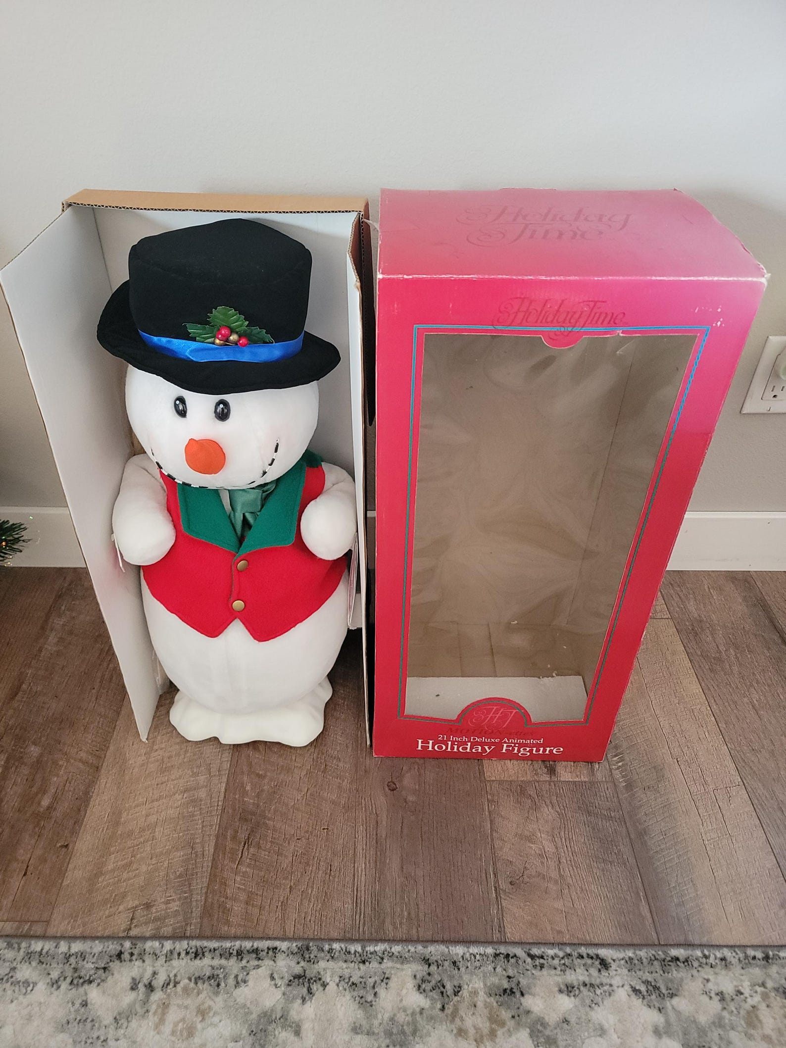 Vintage Telco Animated Christmas Snowman Motionette 24" Rare - Etsy