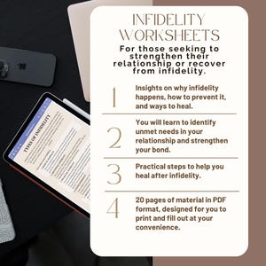 Infidelity Recovery Worksheets: Relationship Building (PDF) - Etsy