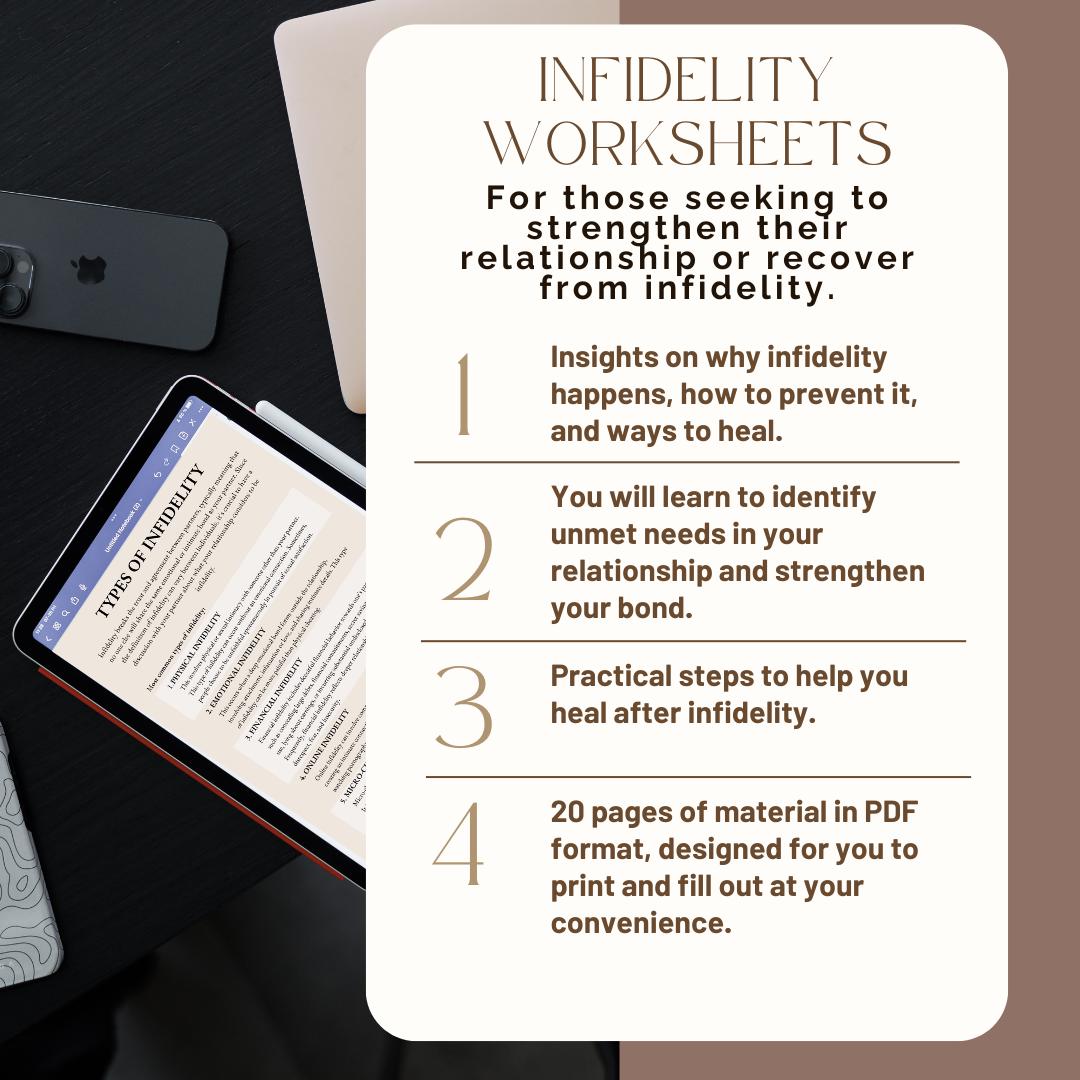 Infidelity Recovery Worksheets: Relationship Building (PDF) - Etsy