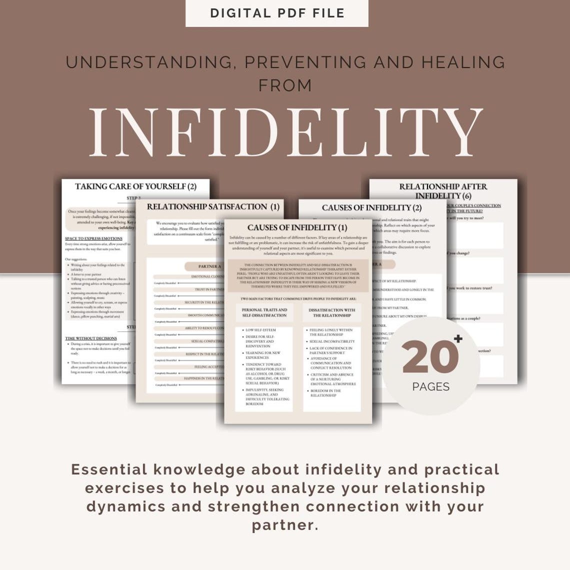 Infidelity Recovery Worksheets: Relationship Building (PDF) - Etsy