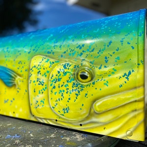 Mahi Mahi Mailbox Bull Mahi Mailbox With Hidden Flag Behind the Fin or ...